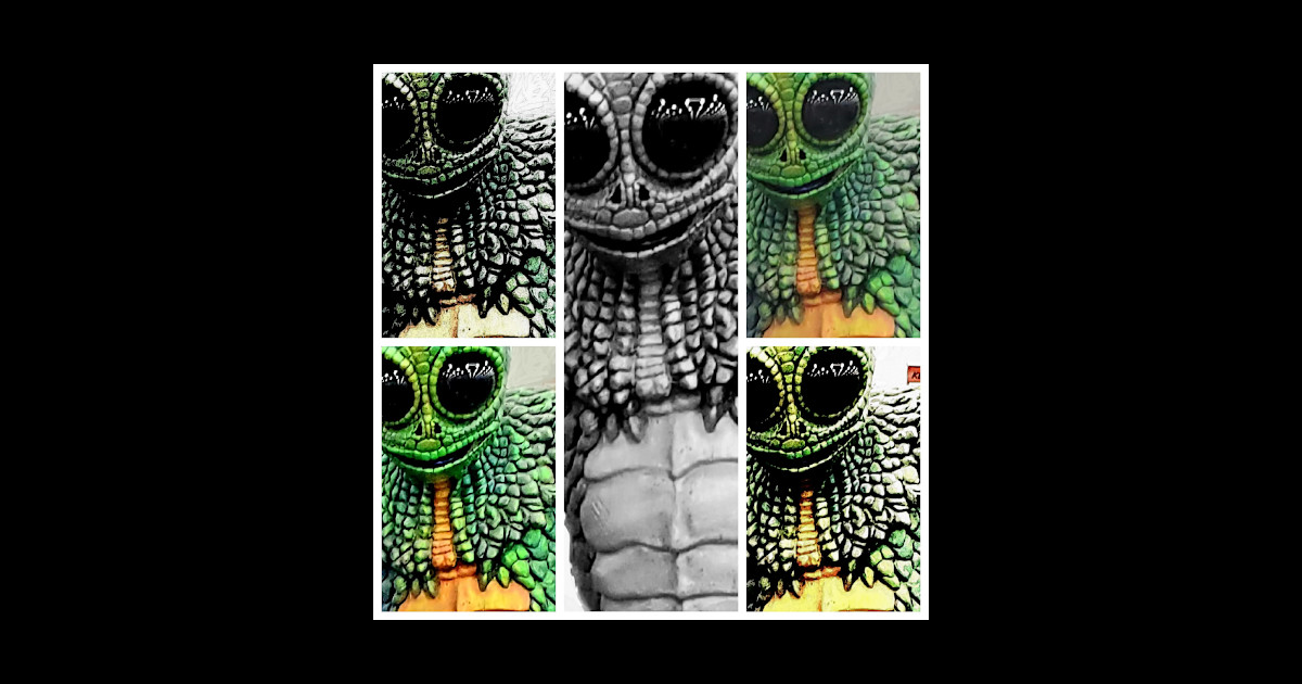 Collage II Electric Boogaloo - Sleestak - Sticker | TeePublic