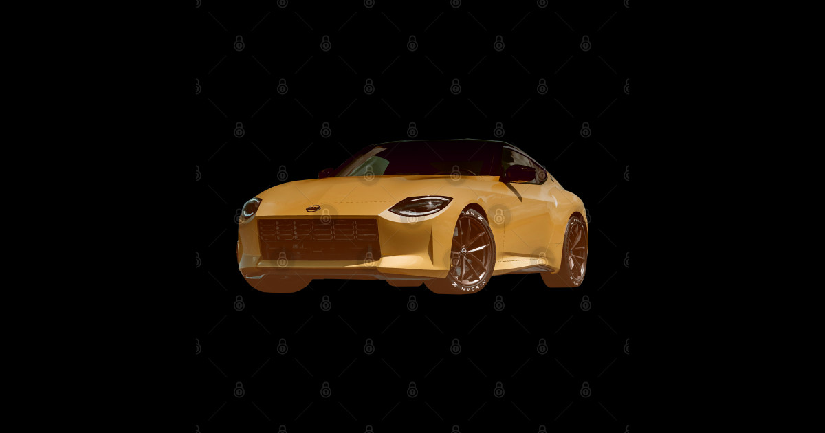 Nissan 400Z Orange - 400z - Sticker | TeePublic