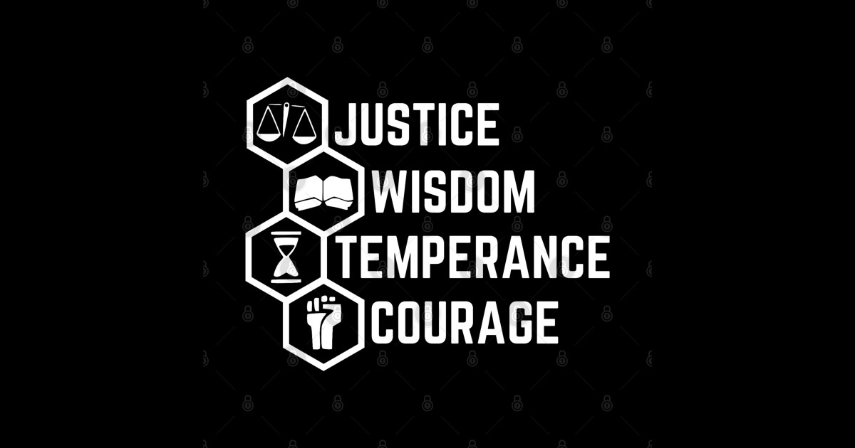 The 4 Stoic Virtues - Stoicism - Posters and Art Prints | TeePublic