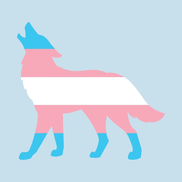 Pride Animals- Transgender Wolf - Pride - T-Shirt | TeePublic