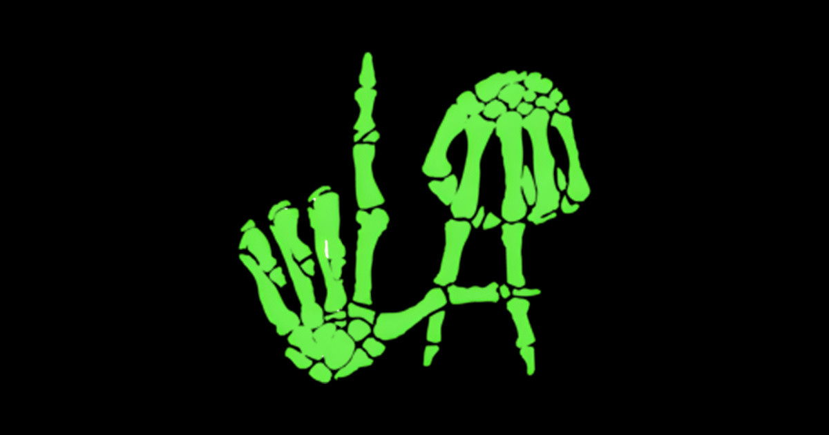 La Los Angeles Hand Sign Skeleton Hands Bones Halloween - Los Angeles ...
