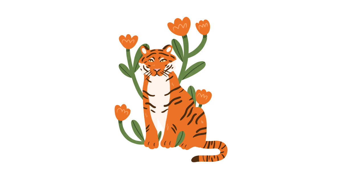 Grumpy Tiger - Tiger - T-Shirt | TeePublic