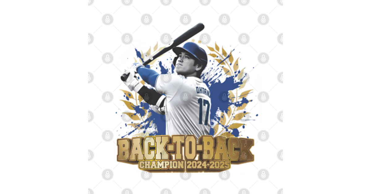 Ohtani Los Angeles D Back-To-Back Champion - Baseball - T-Shirt | TeePublic