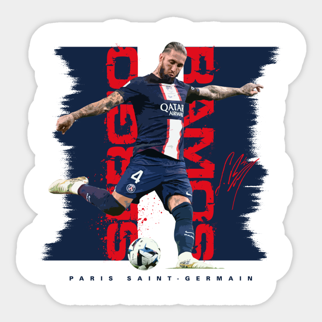 Sergio Ramos - Sergio Ramos Paris Saint Germain - Sticker | TeePublic