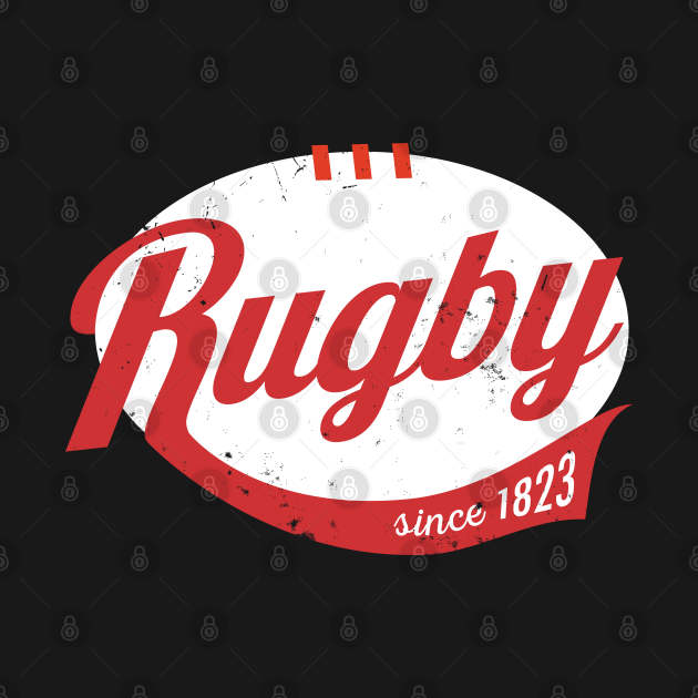 Cool rugby logo type distressed - Rugby Logo - T-Shirt | TeePublic