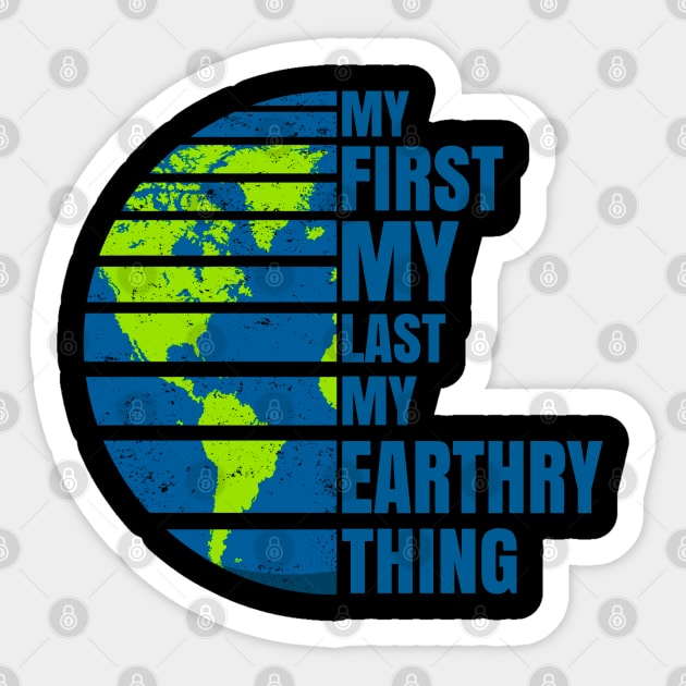 world earth day - love the world - Love - Sticker | TeePublic