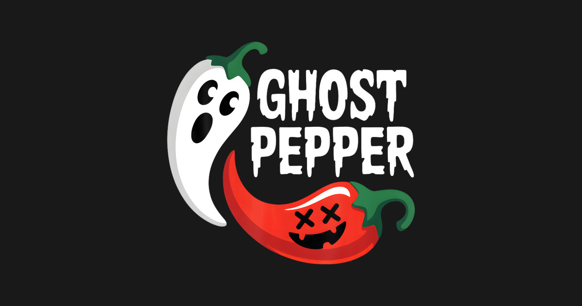 Ghost Pepper Chilli Spicy Hot Halloween Ghost Peppe - Spicy Halloween ...