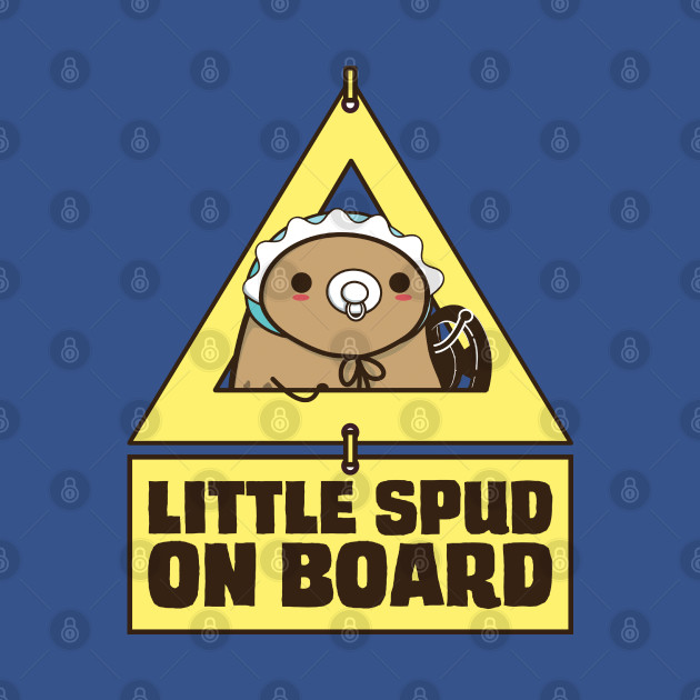 Little Spud On Board - Potato - T-Shirt Designed & Sold By Austin Siedleck