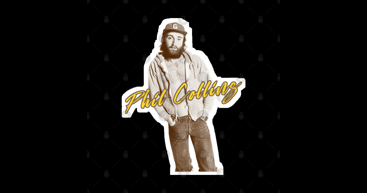 Phil Collins / Genesis --- Retro Fanart Design - Phil Collins - Sticker ...