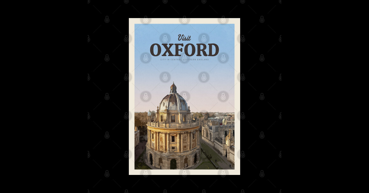 Visit Oxford - Oxford - Sticker | TeePublic
