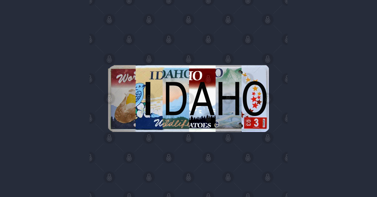 Idaho License Plates - Idaho - T-Shirt | TeePublic