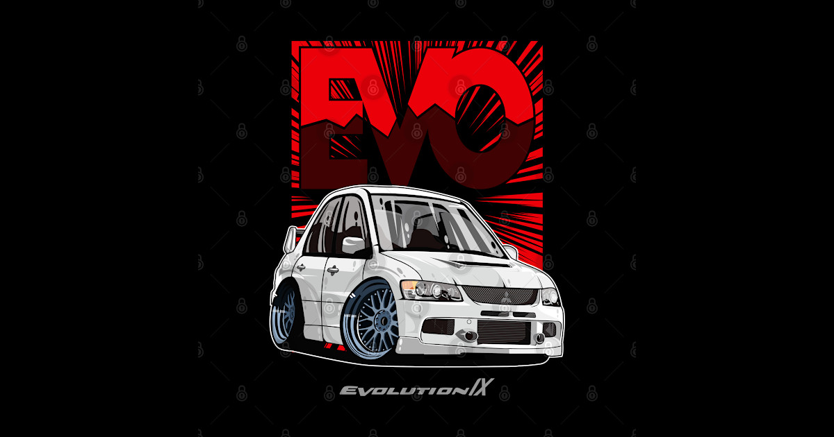 Lancer Evolution IX - Lancer Evolution Ix - Posters and Art Prints ...