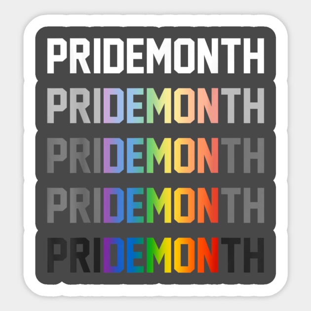 pride month demon - Pride Month Demon Lgbtq Bisexual - Sticker | TeePublic