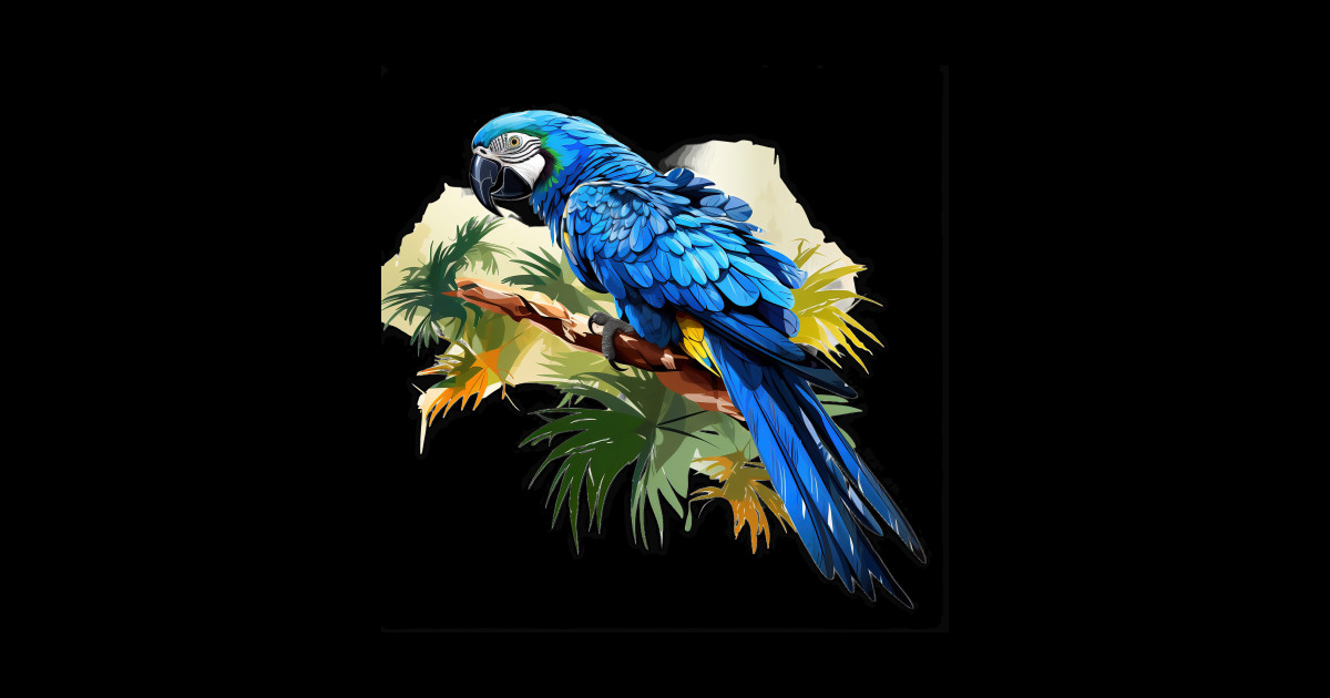 Hyacinth Macaw - Hyacinth Macaw - Sticker | TeePublic