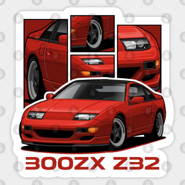 Nissan 300ZX Z32 - Nissan 300zx Z32 - Sticker | TeePublic