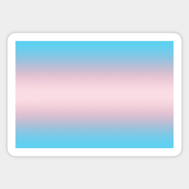 Transgender Pride Flag Gradient - Flag - Sticker | TeePublic