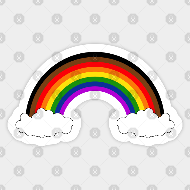 Inclusive Pride Rainbow - Inclusive Pride - Sticker | TeePublic