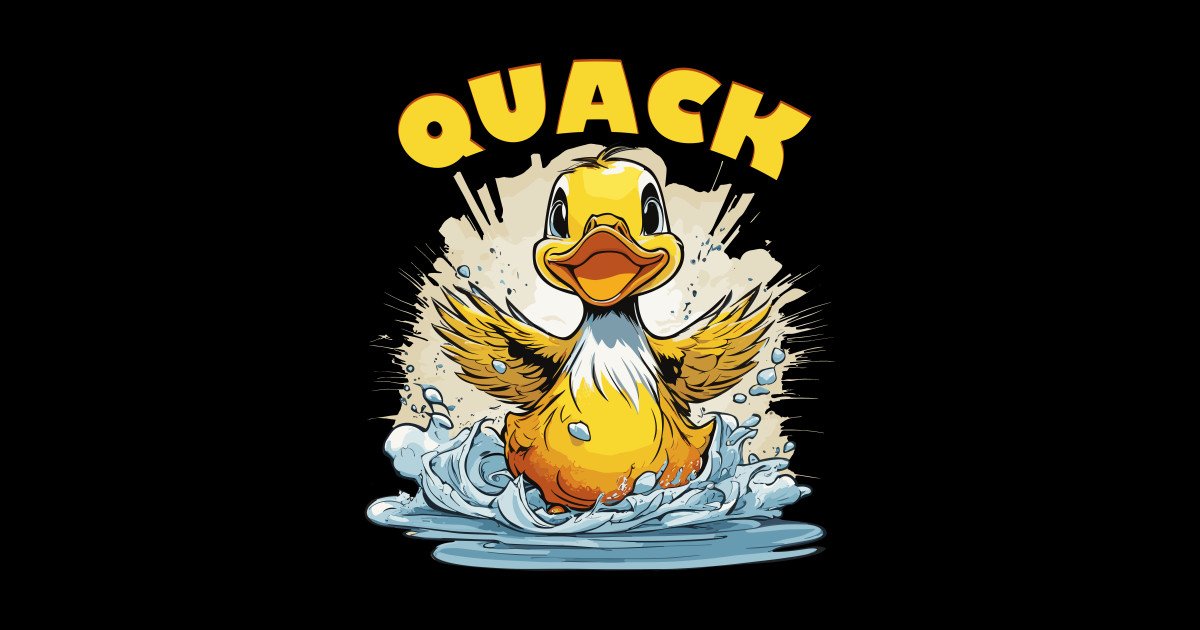quack duck - Quack - Sticker | TeePublic