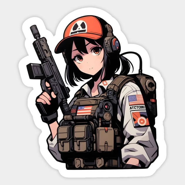 Tactical Girl - Tactical - Sticker | TeePublic
