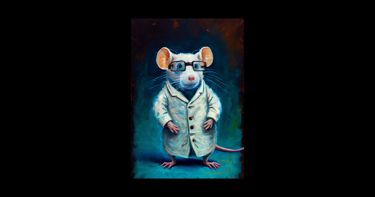 Lab Rats - impasto oil painting. A rat doctor - Lab - Pin | TeePublic