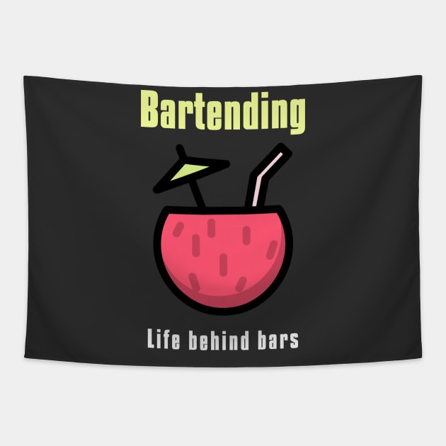 Bartending Life Behind Bars - Funny Bartender Quote - Bartender ...