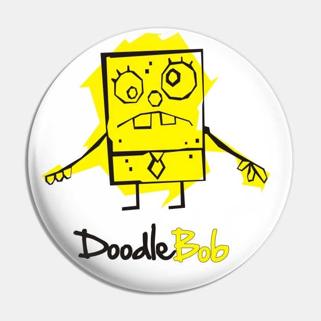 doodle bob - Spongebob - Pin | TeePublic