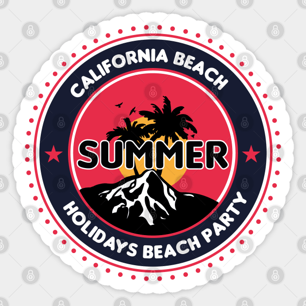 Summer Holidays - Summer Holidays - Sticker | TeePublic