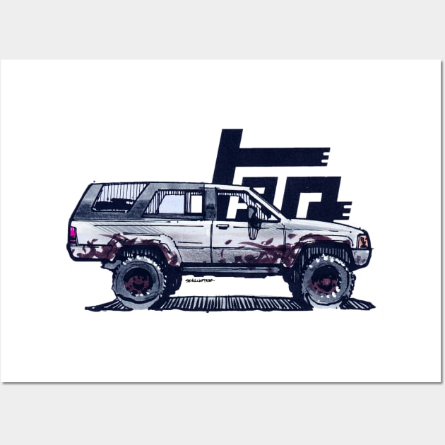 1st Gen 4Runner TRD - Ghost - 4runner - Posters and Art Prints | TeePublic