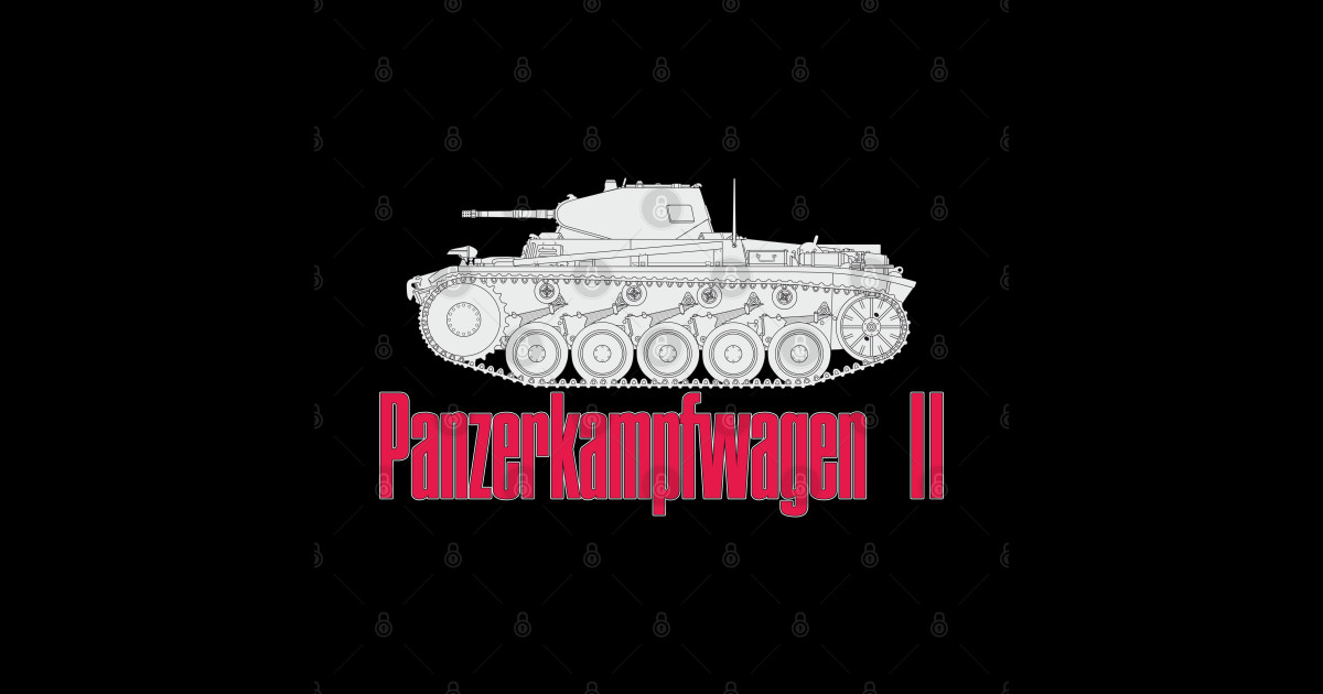 German light tank Pz-II - German Tank Ww2 - Sticker | TeePublic