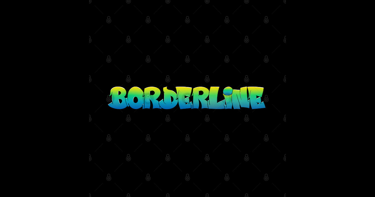 Borderline // Retro 80s Aesthetic - Borderline - Sticker | TeePublic