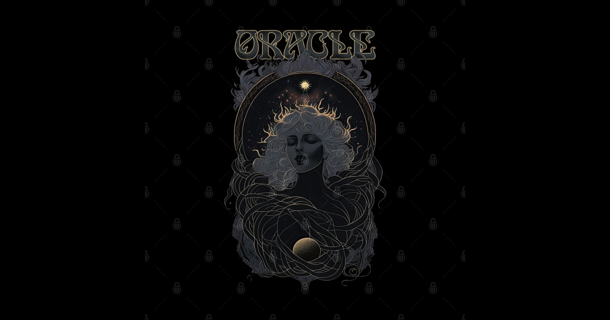 Oracle - Ancient Witch Priestess of Prophecy Art Nouveau - Oracle ...