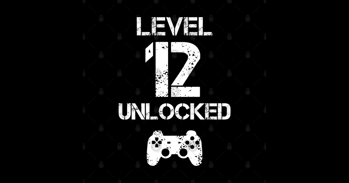 Level 12 Unlocked T-Shirt - 12th Birthday Gift - Level 12 Unlocked ...