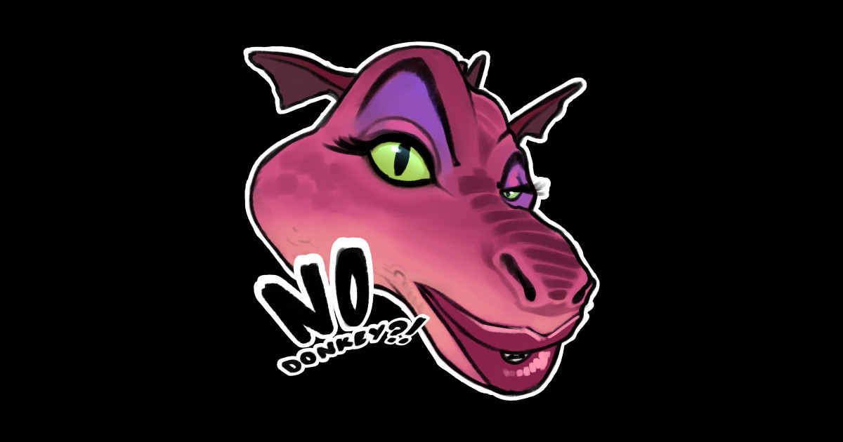 NO DONKEY?! - Band1t - Sticker | TeePublic