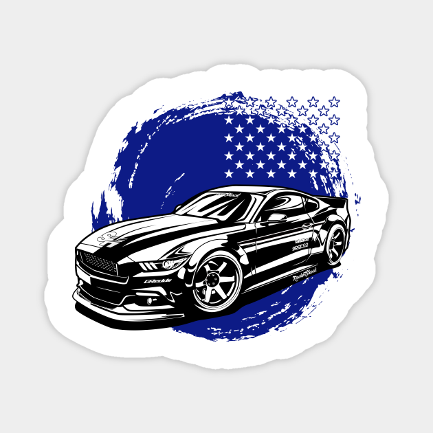 Ford Mustang GT american muscle - Ford Mustang - Magnet | TeePublic