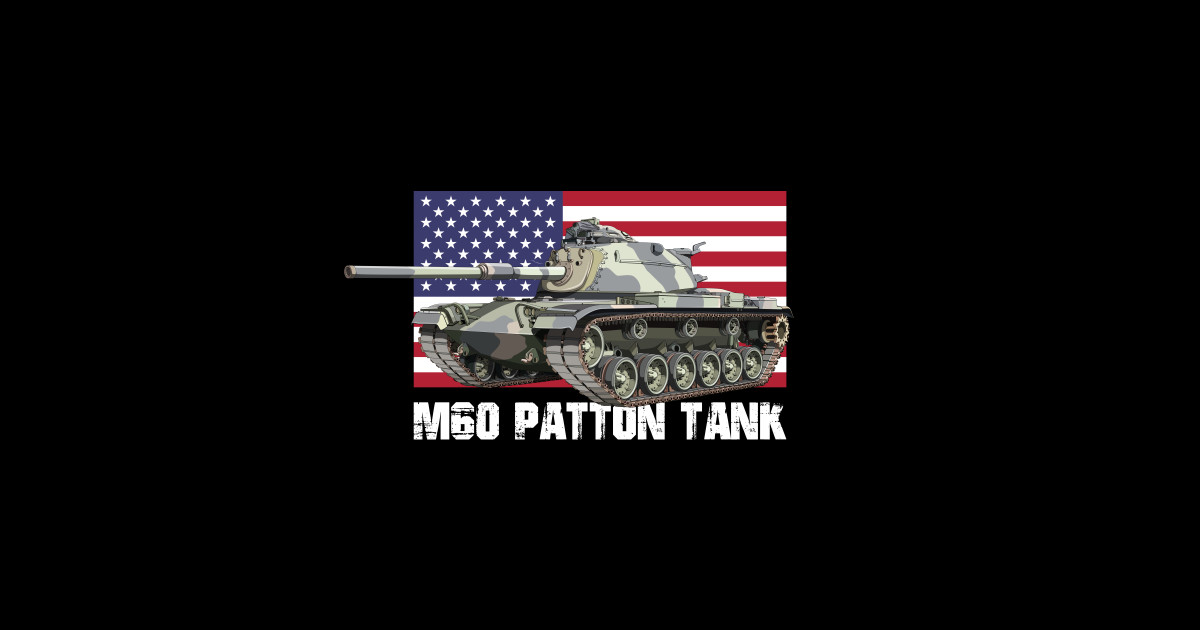 M60 Patton Tank American USA Flag Diagram Gifts - M60 Patton Tank ...