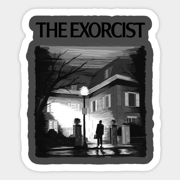 The Exorcist Illustration - Exorcist - Sticker | TeePublic