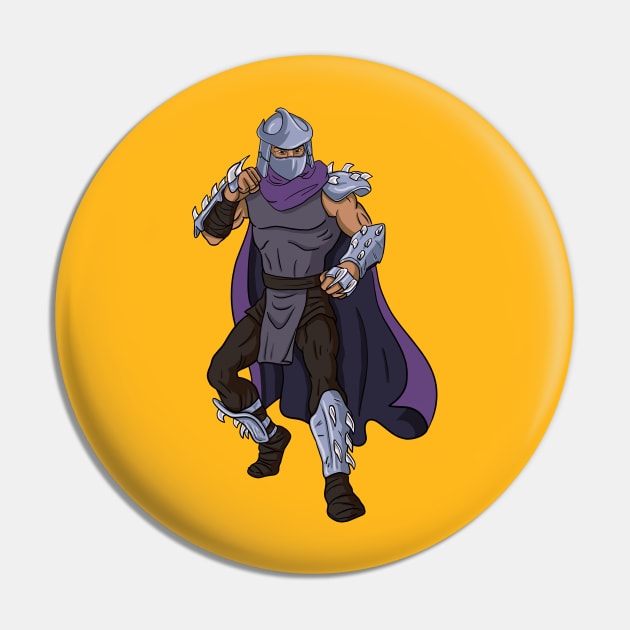 Shredder Pose - Tmnt Ninja Turtles - Pin | TeePublic
