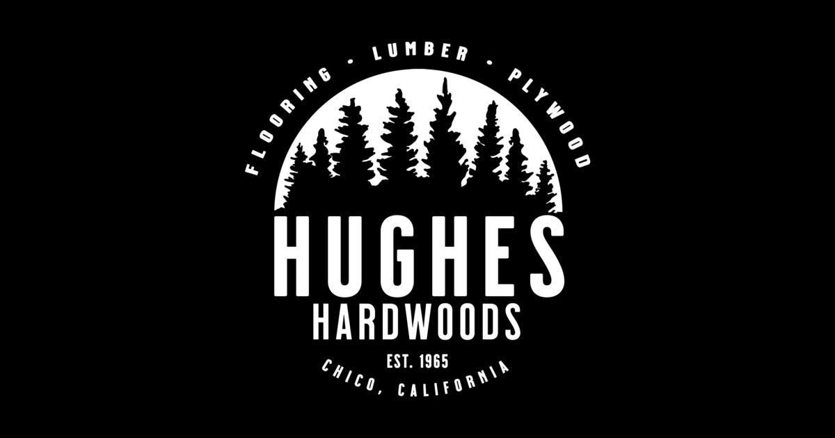White Hughes Logo - Lumberyard - Sticker | TeePublic