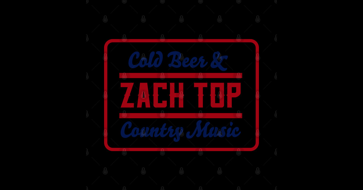 Zach Top (Front and Back) - Zach Top - Sticker | TeePublic