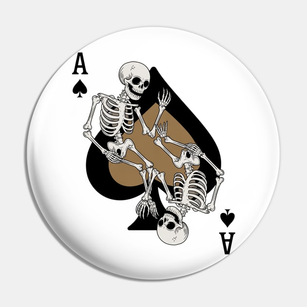 Ace Of Spades Card Shark Gambler Skeleton - Shark Gambler Skeleton ...