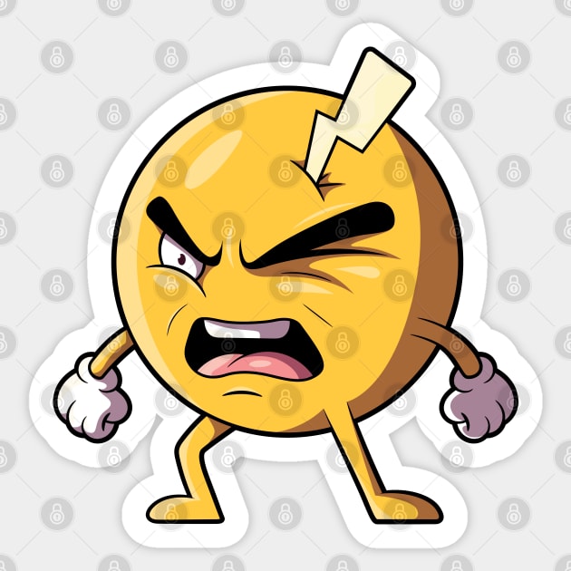 Angry Emoji! - Angry Face - Sticker | TeePublic