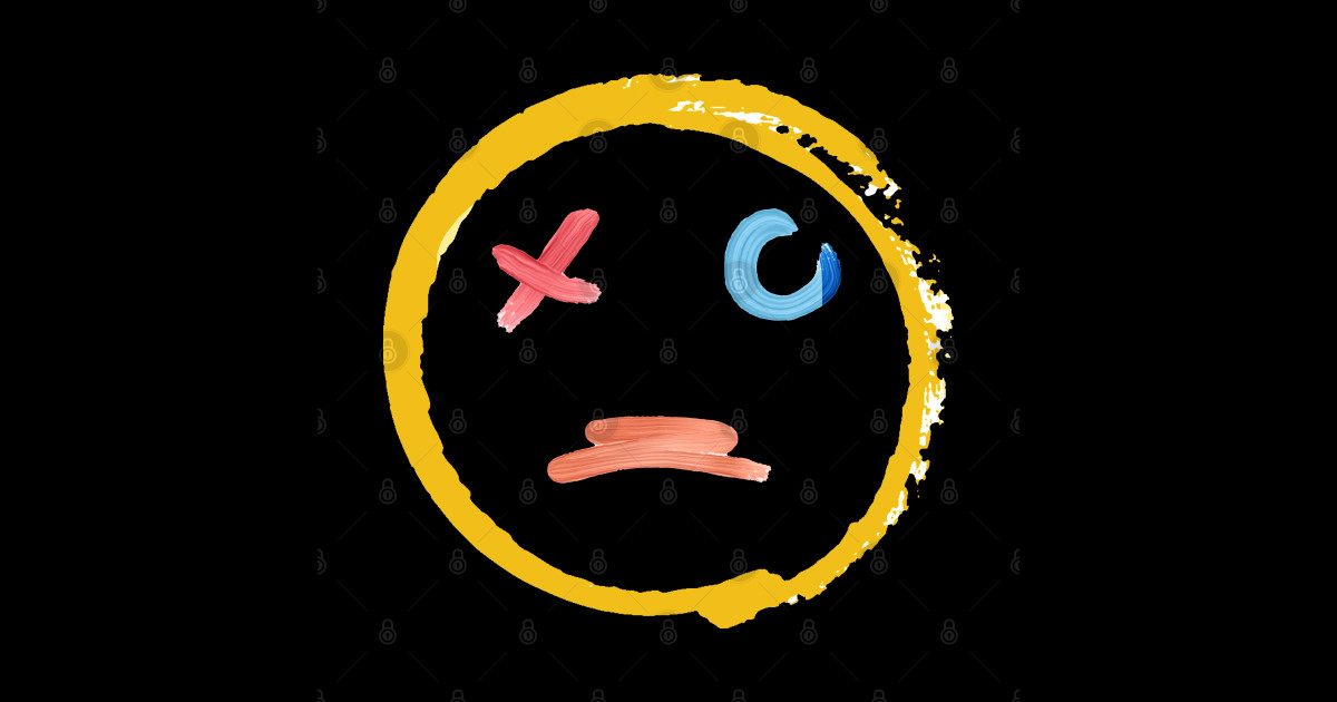 Sad Face - Sad Face - Magnet | TeePublic