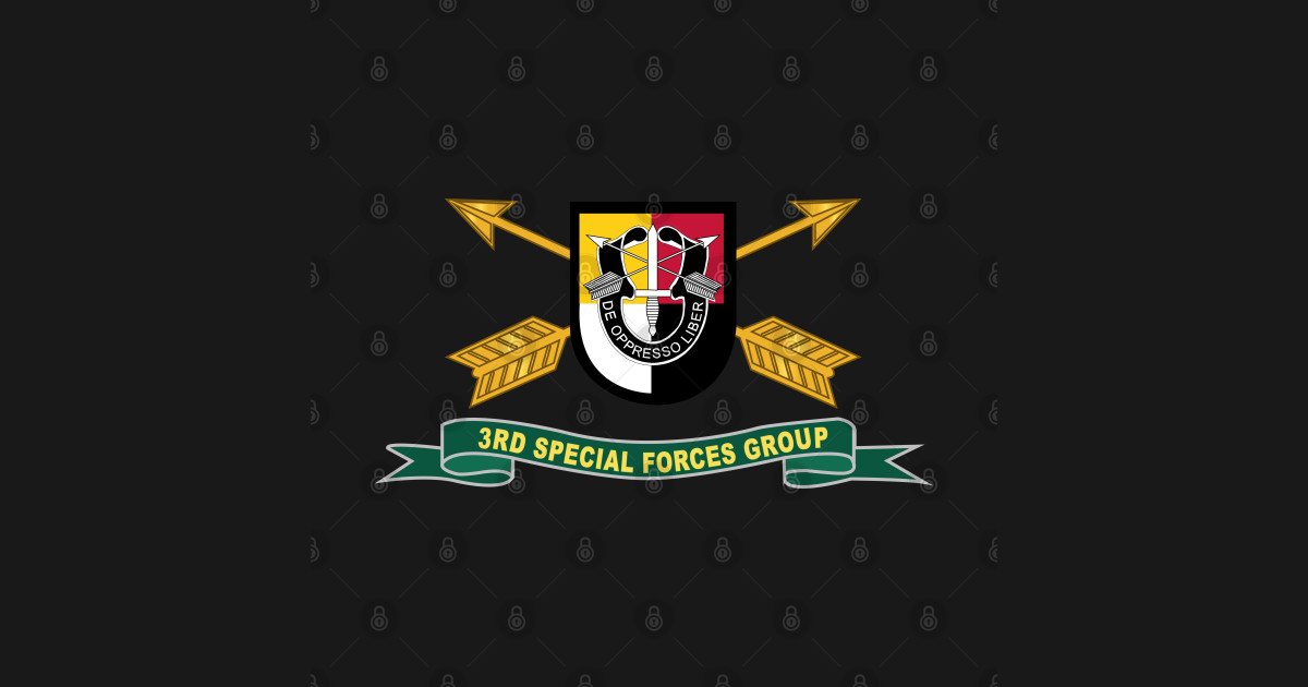 3rd Special Forces Group - Flash w Br - Ribbon X 300 - 3rd Special ...