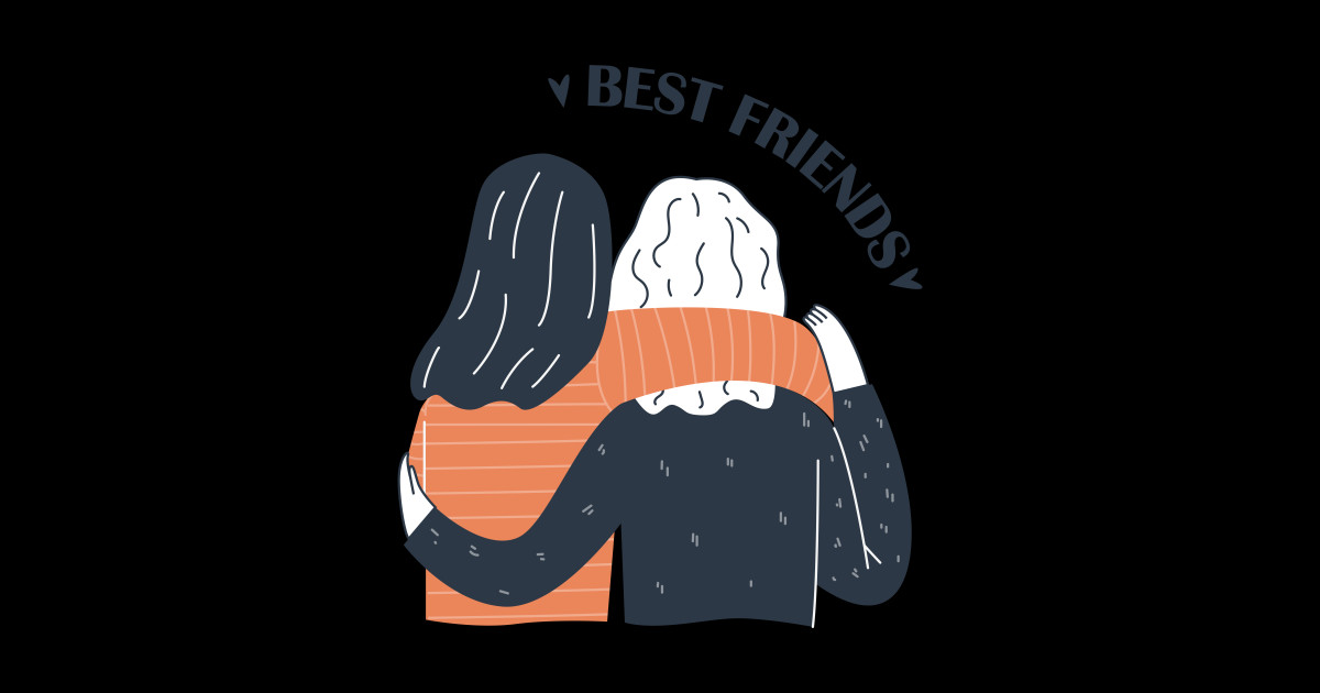 Best Friends Girls - Friendship - Sticker | TeePublic