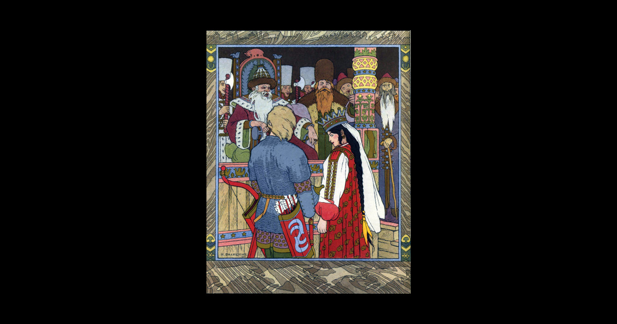 Prince Ivan, The Firebird and the Gray Wolf - Ivan Bilibin - Prince ...