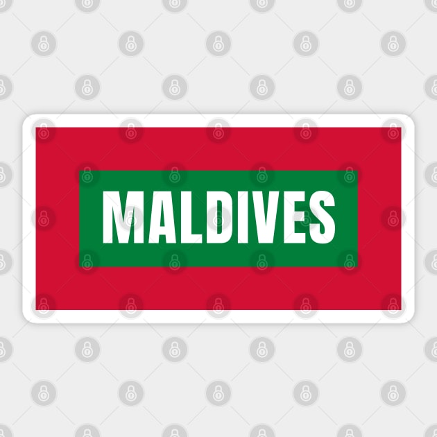 Maldives Flag Colors - Maldives Flag - Sticker | TeePublic