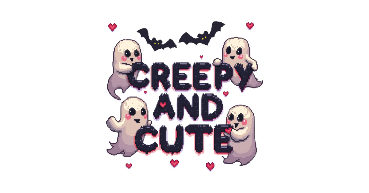 Goth Pixel - CREEPY AND CUTE - Goth Pixel Art - T-Shirt | TeePublic