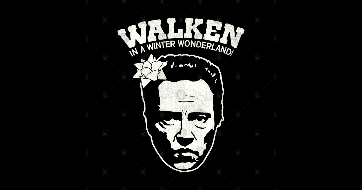 Walken in a Winter Wonderland - Christopher Walken - Sticker | TeePublic
