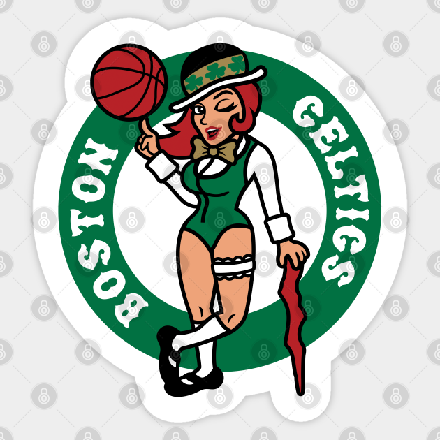 Boston Lady Celtics - Pinup Girls - Sticker | TeePublic