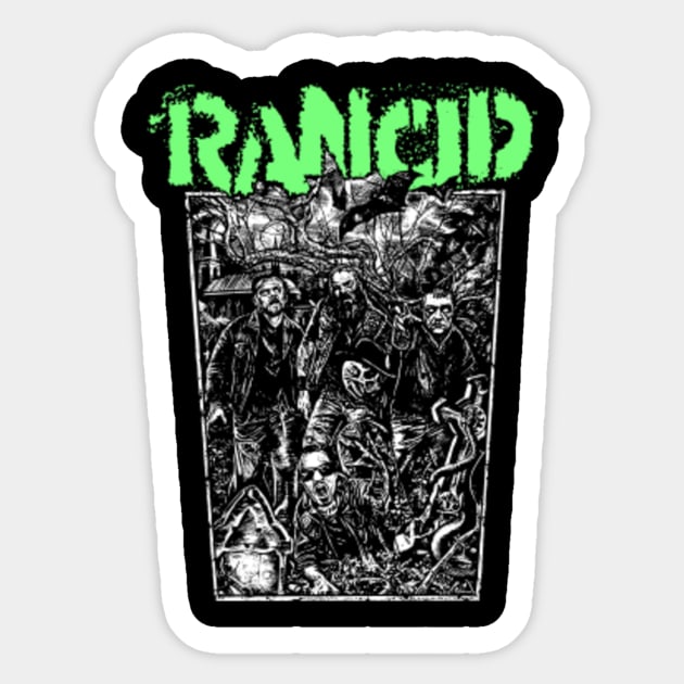 Rancid Band fanart merch - Rancid Band - Sticker | TeePublic